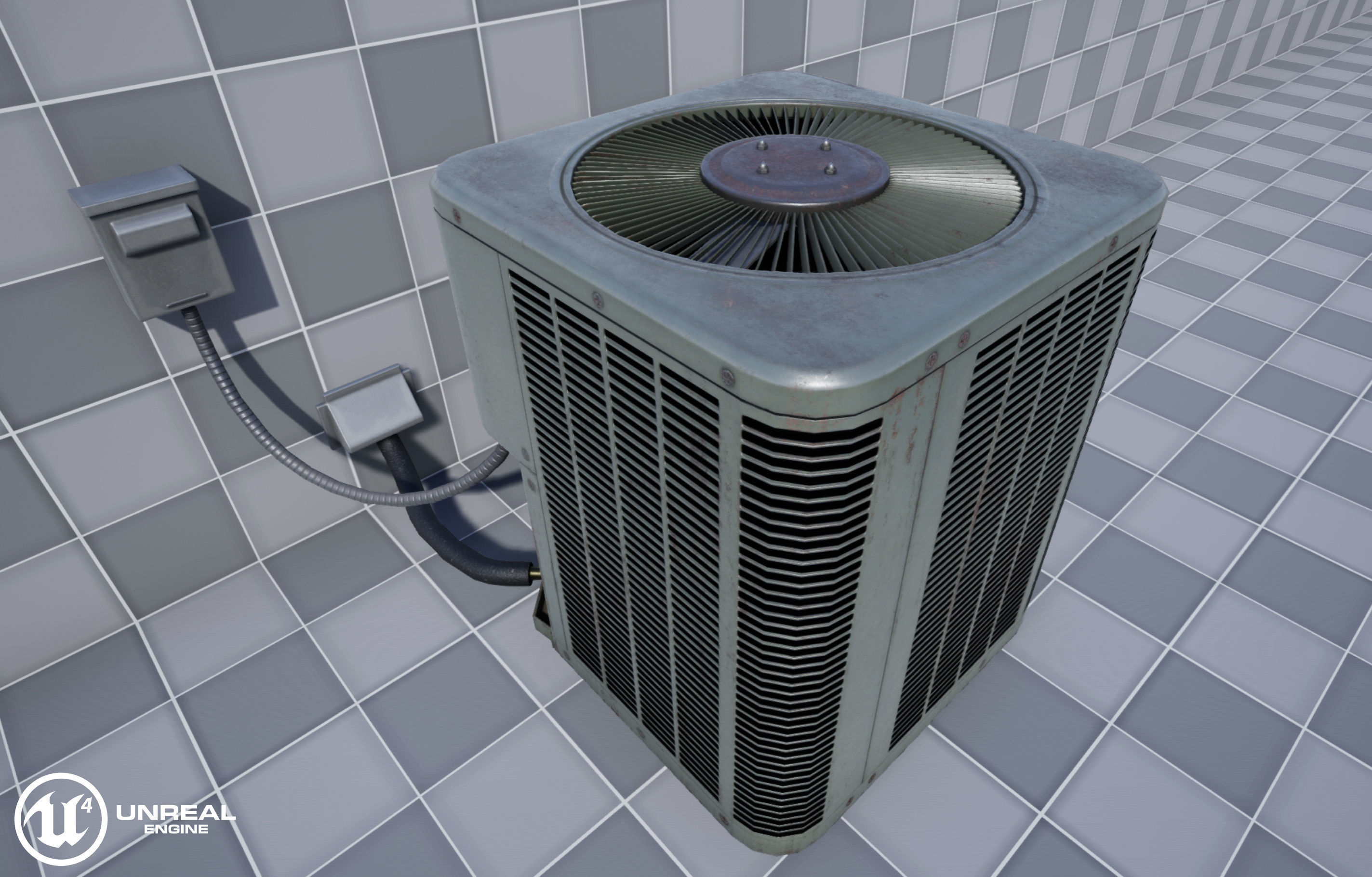 3D model AC Unit VR / AR / low-poly | CGTrader
