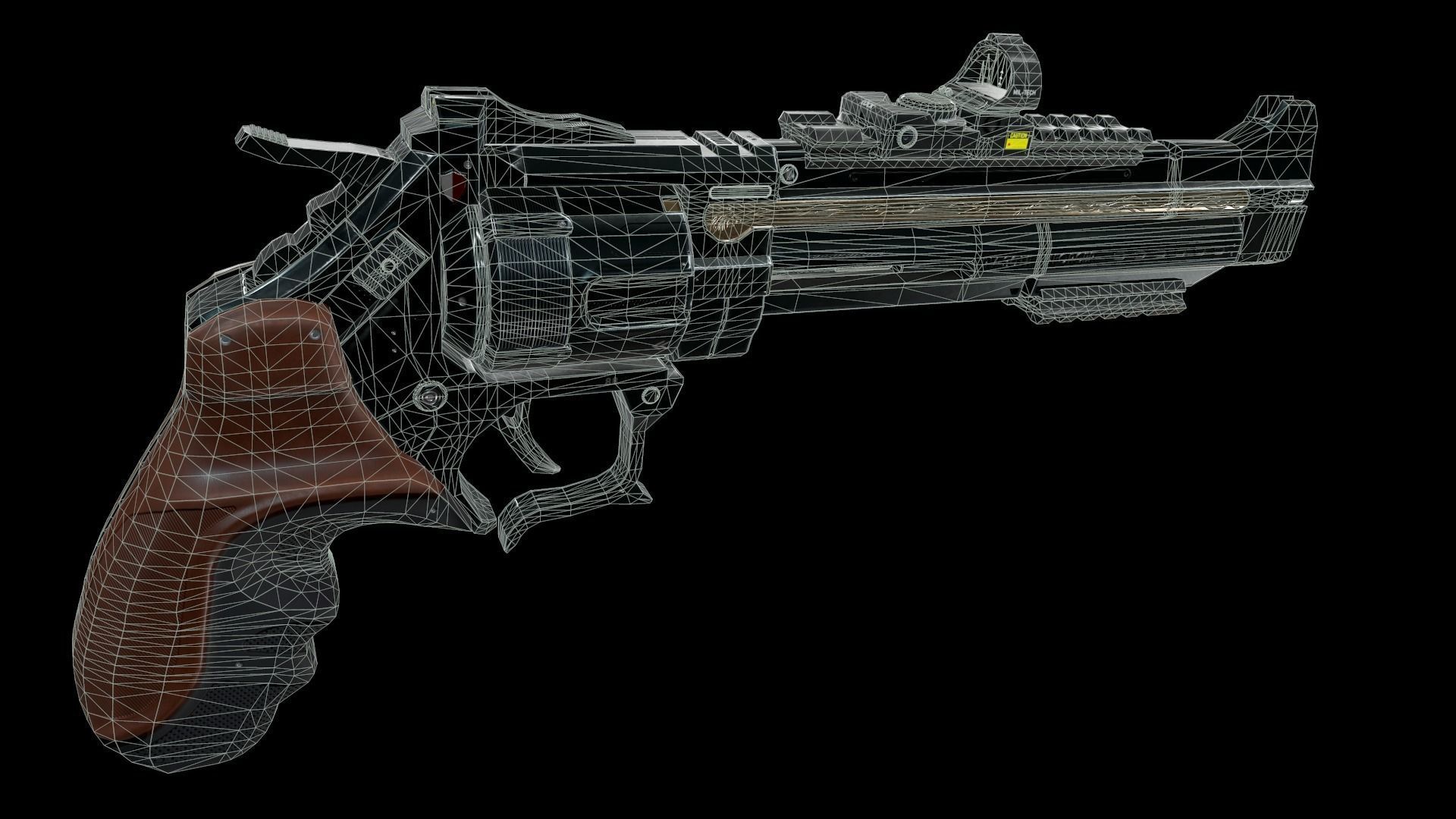 3D model Revolver - Enforcer VR / AR / low-poly | CGTrader