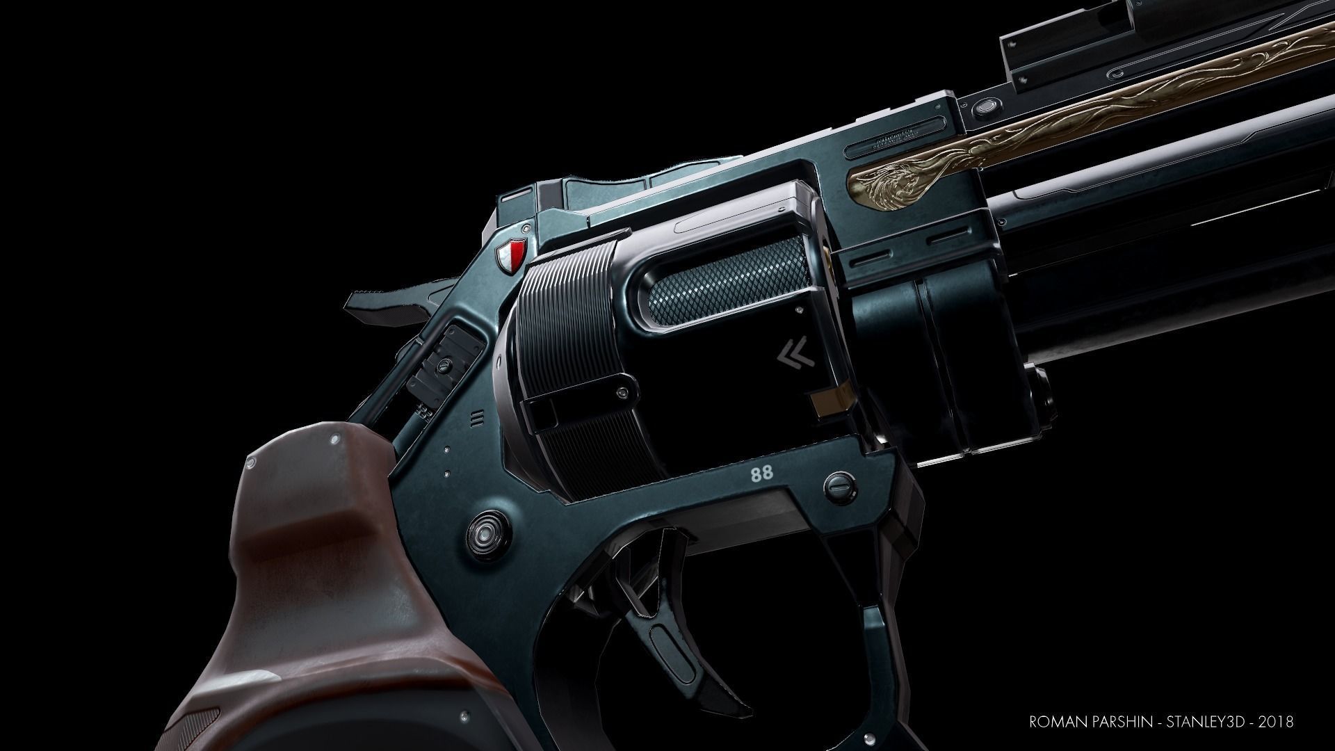3D model Revolver - Enforcer VR / AR / low-poly | CGTrader