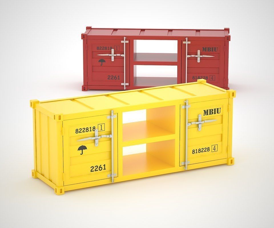 Sea Container HQ TV Console 3D model | CGTrader