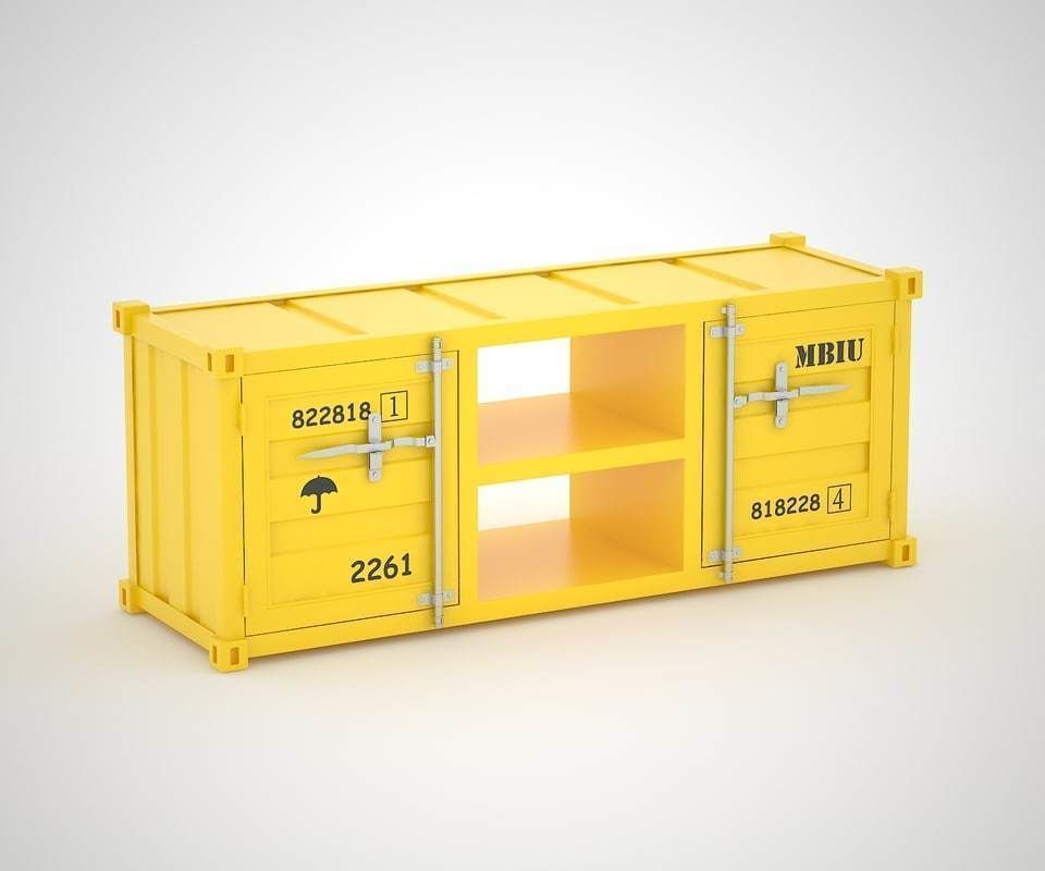 Sea Container HQ TV Console 3D model | CGTrader