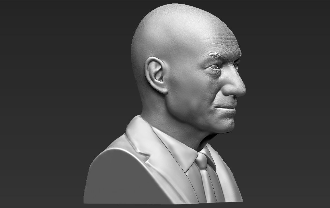 Professor X Charles Xavier bust ready for full color 3D printing 3D ...