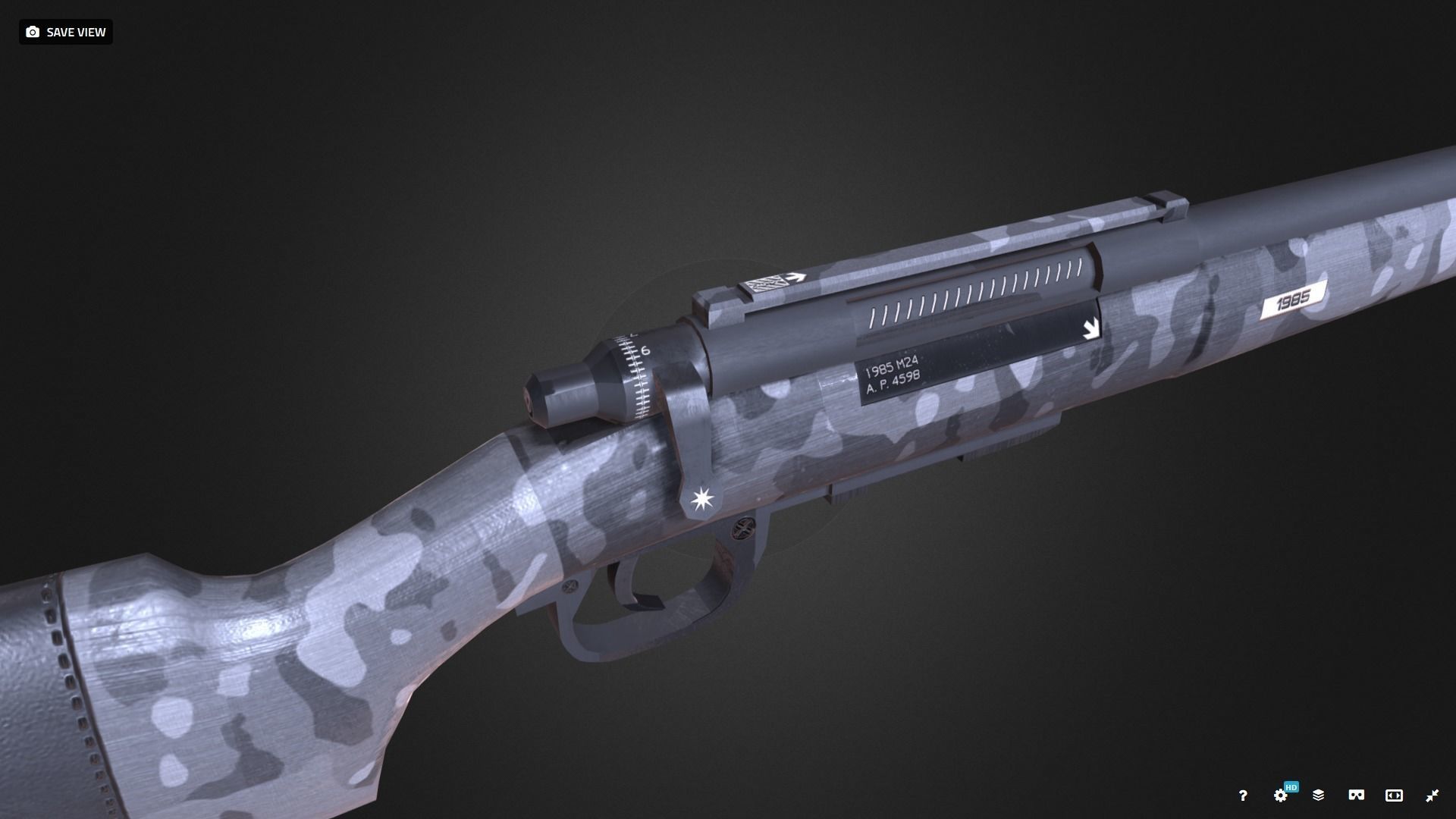3D model M24 SNIPER RIFLE VR / AR / low-poly | CGTrader