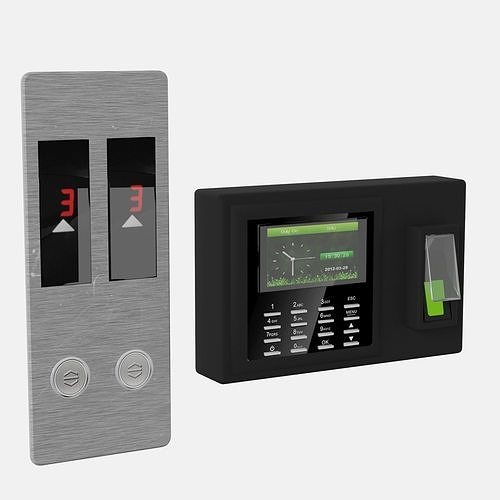 lift button 3D model | CGTrader