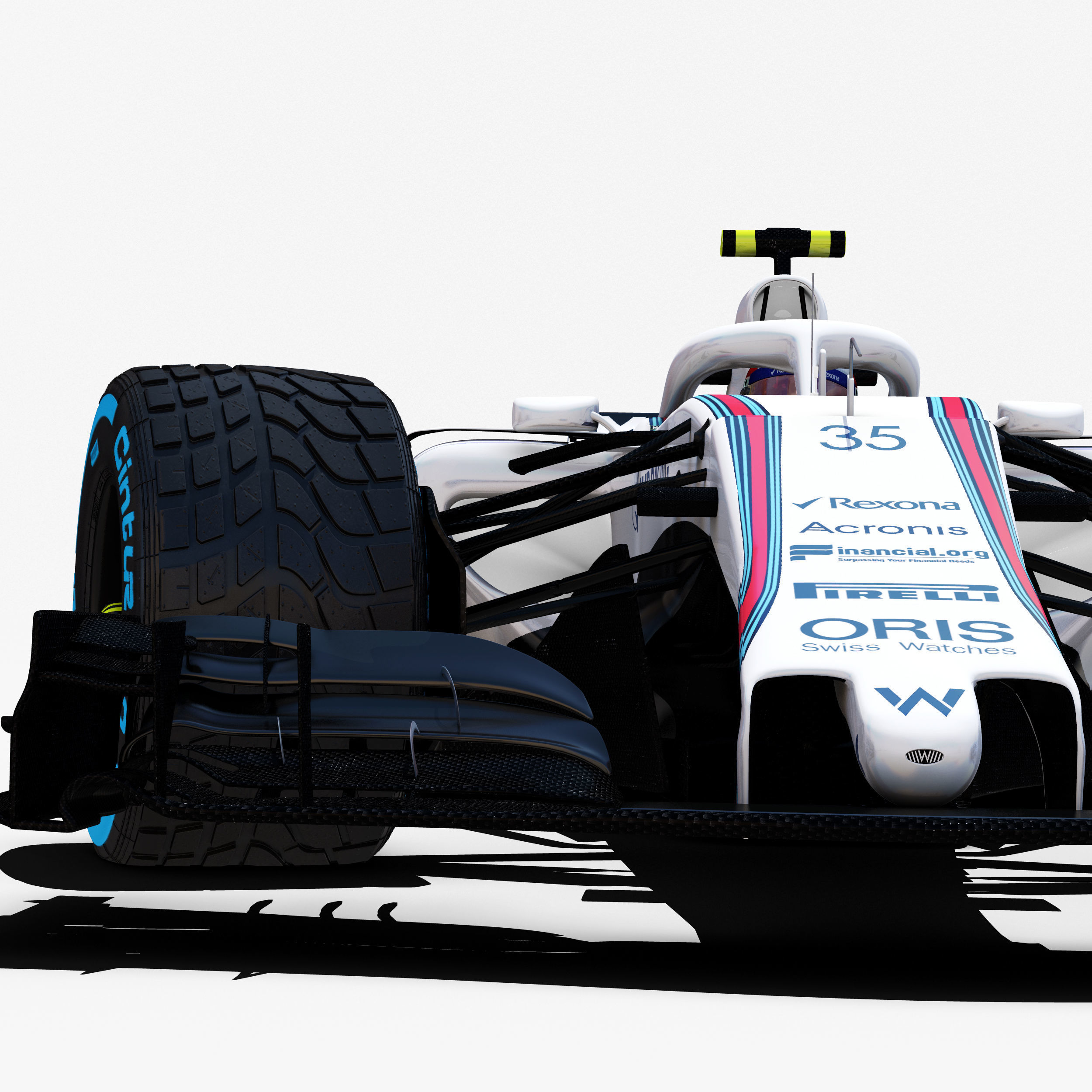 3D model Williams FW41 VR / AR / low-poly rigged | CGTrader