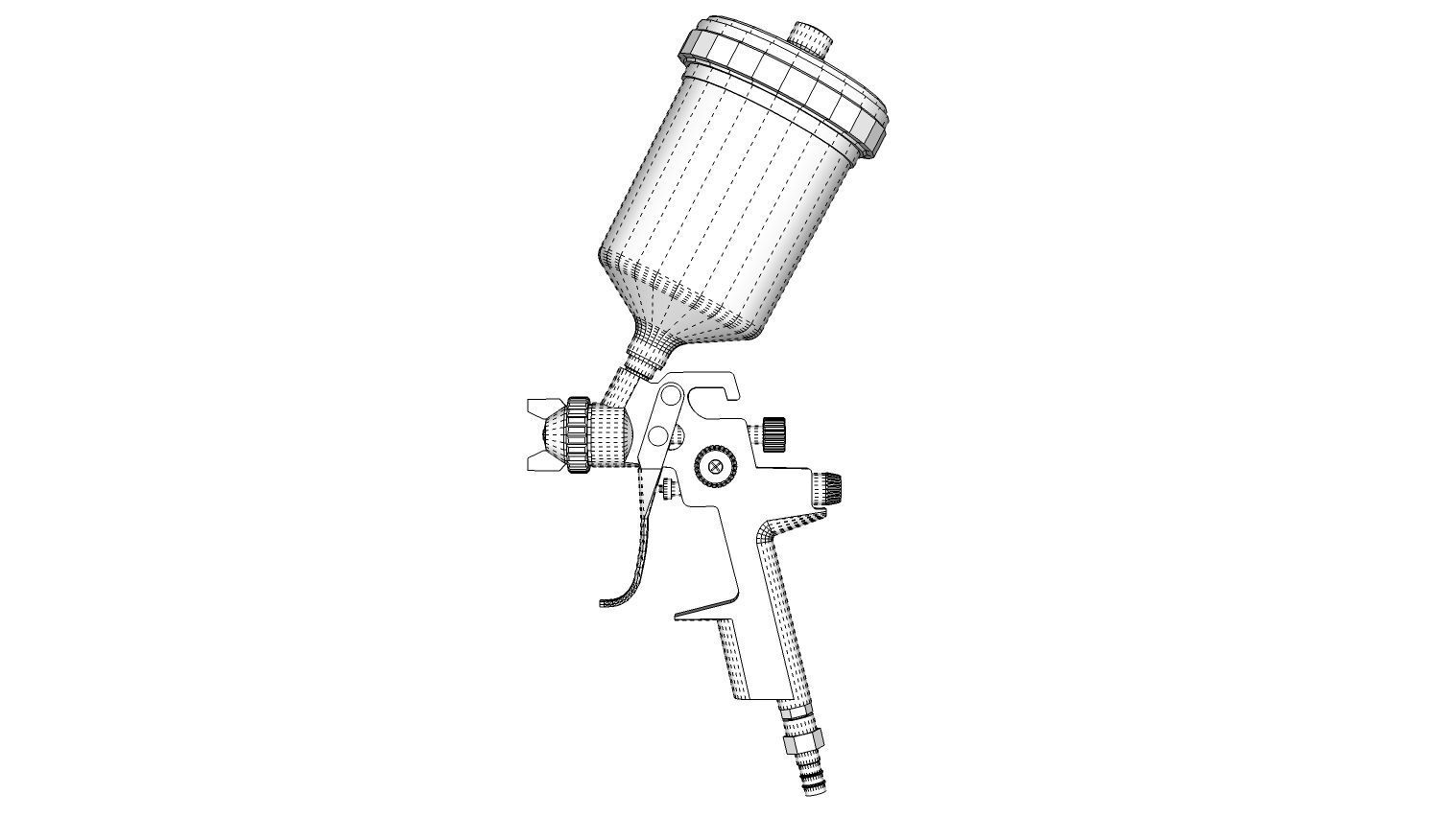 Paint Gun 3D model | CGTrader