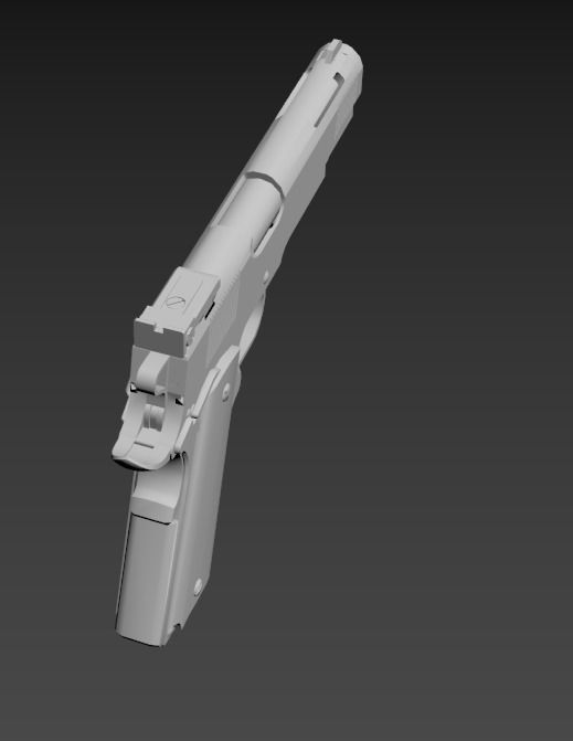 3D model pistolet low-poly gun VR / AR / low-poly | CGTrader