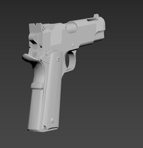 3D model pistolet low-poly gun VR / AR / low-poly | CGTrader