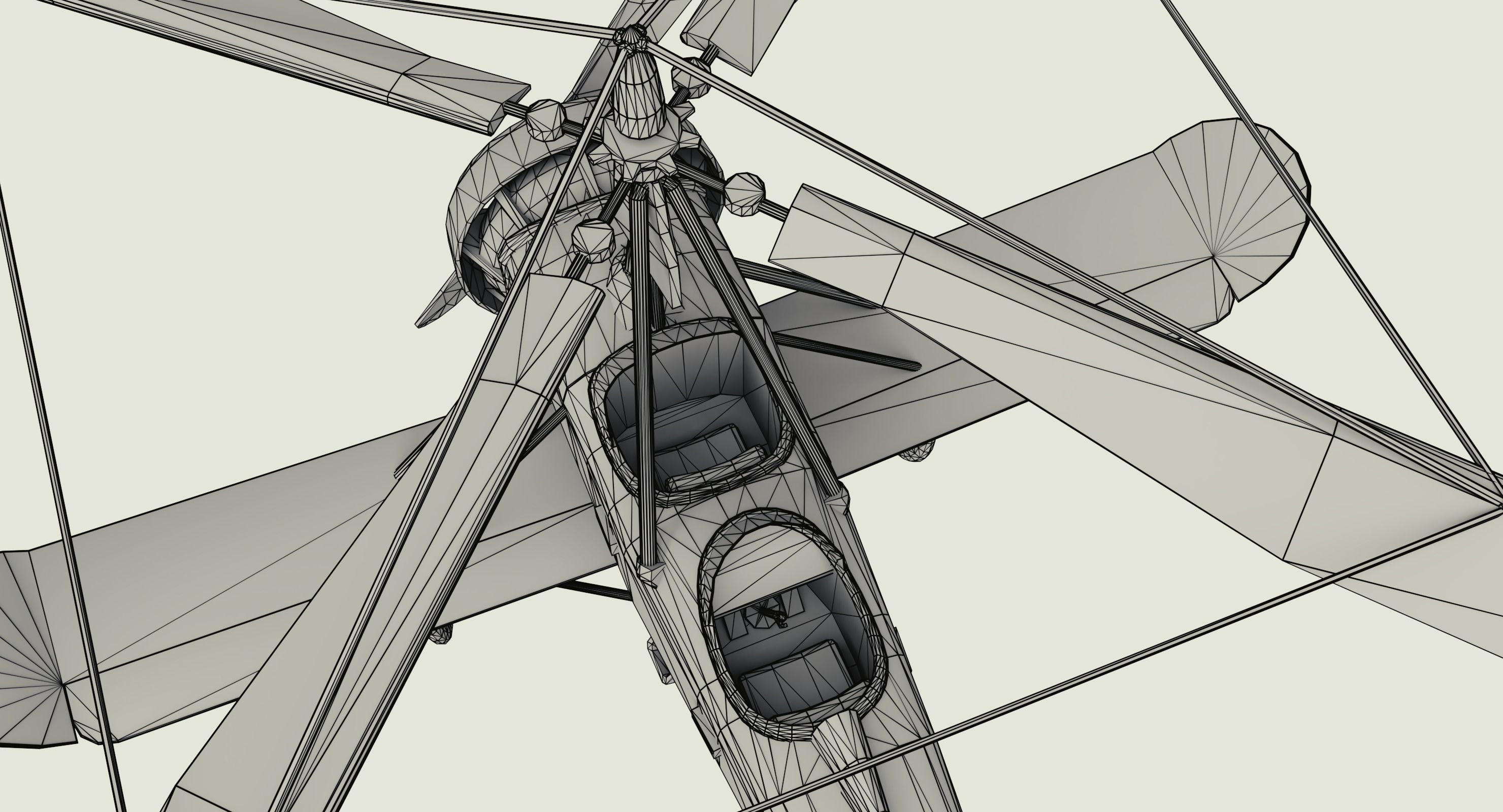 3D model Soviet Autogyro TsAGI A-4 VR / AR / low-poly | CGTrader