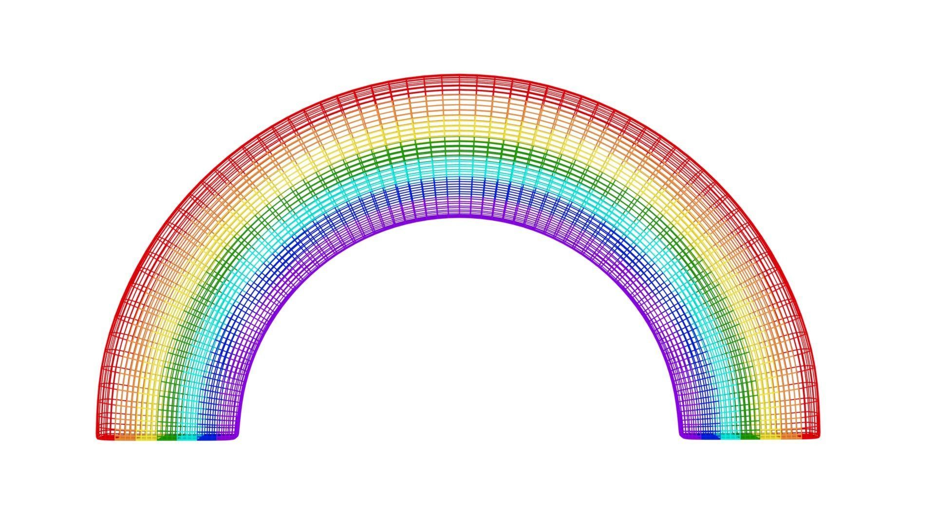 3D model Rainbow VR / AR / low-poly | CGTrader
