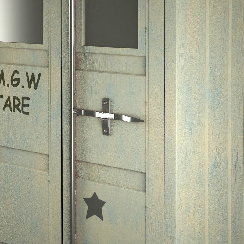 Sea Container Wardrobe in the Industrial Style 3D model | CGTrader