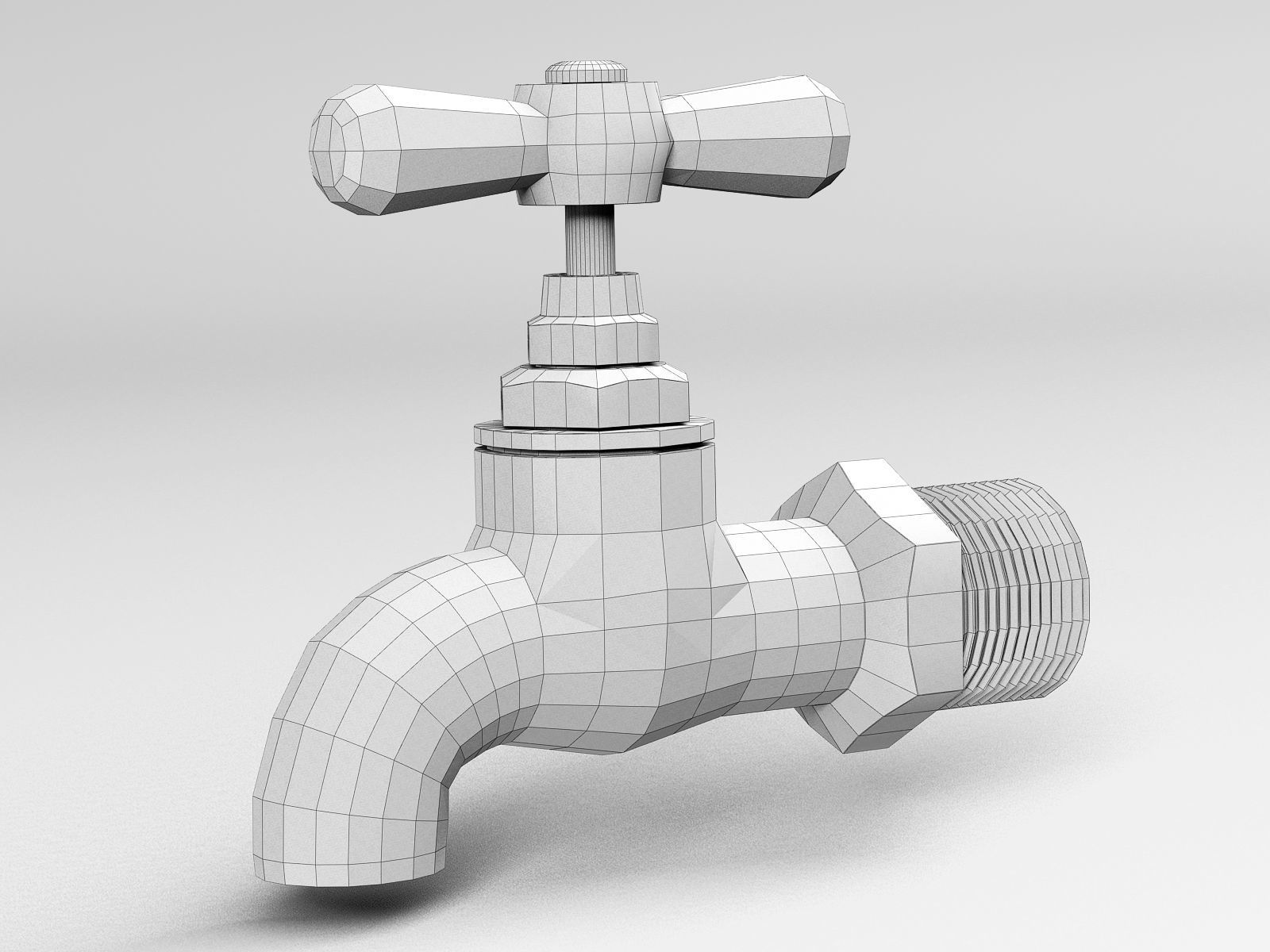 Water tap metal 3D model | CGTrader