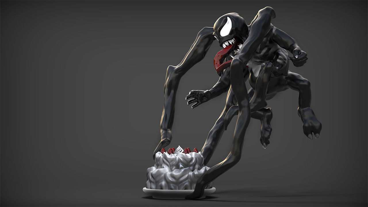 Chubby Venom 3D model 3D printable | CGTrader