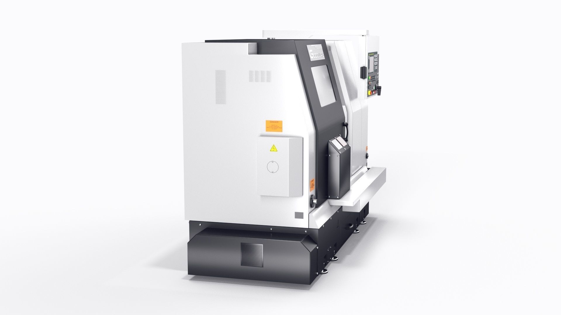 lathe turret machine GOODWAY GS-260MS Koordinate cnc 3D model | CGTrader