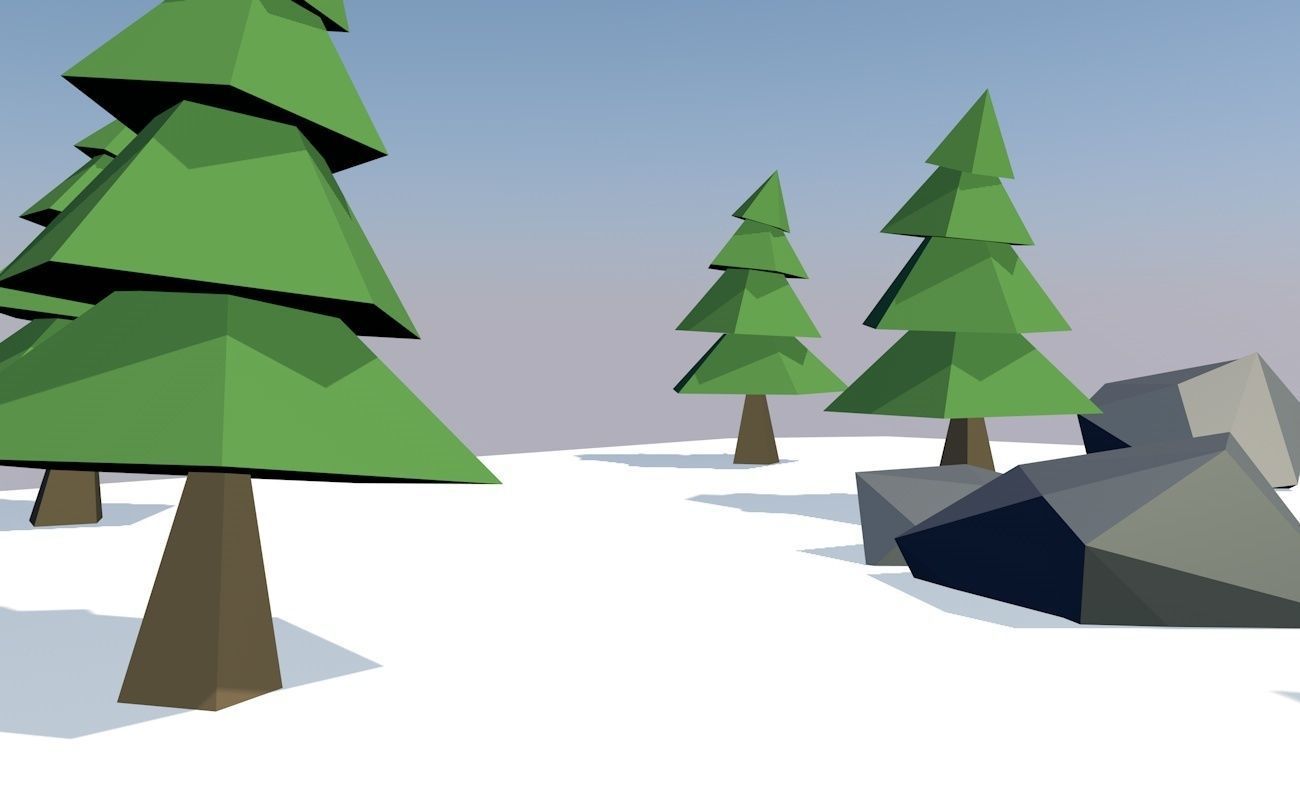 Low polygon tree 3D model | CGTrader