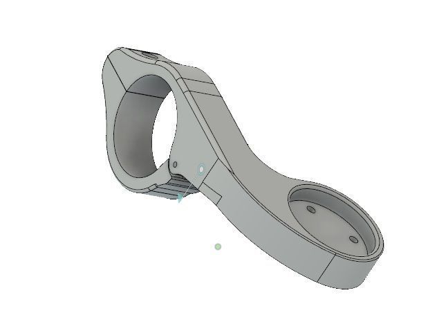 Bryton Handlebar Mount Front Rider 100 310 330 530 3D model 3D ...