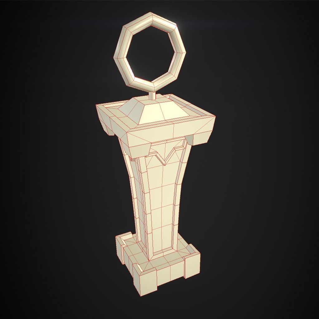 3D model Stylized lamp VR / AR / low-poly | CGTrader