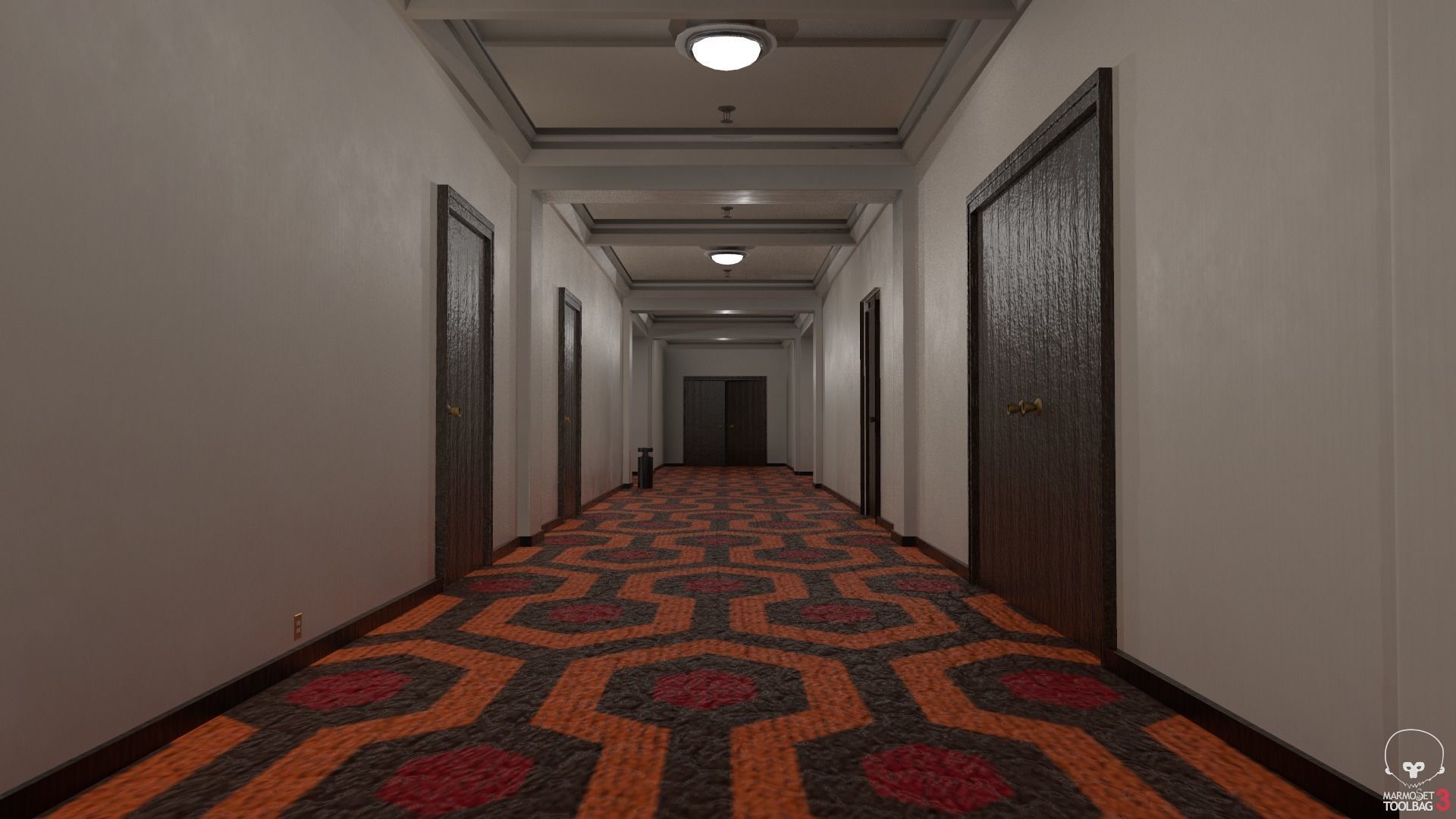 3D model Overlook Hotel Corridor VR / AR / low-poly | CGTrader