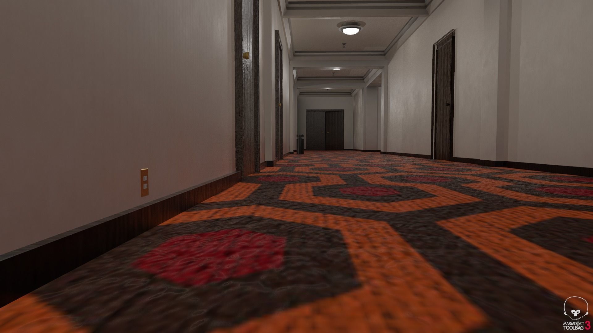 3D model Overlook Hotel Corridor VR / AR / low-poly | CGTrader