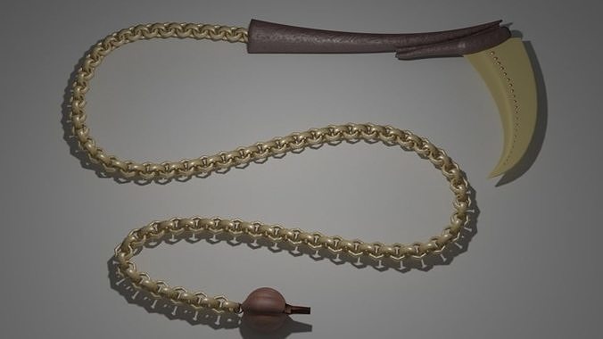 Bloody Reaper chained weapon 3D model | CGTrader