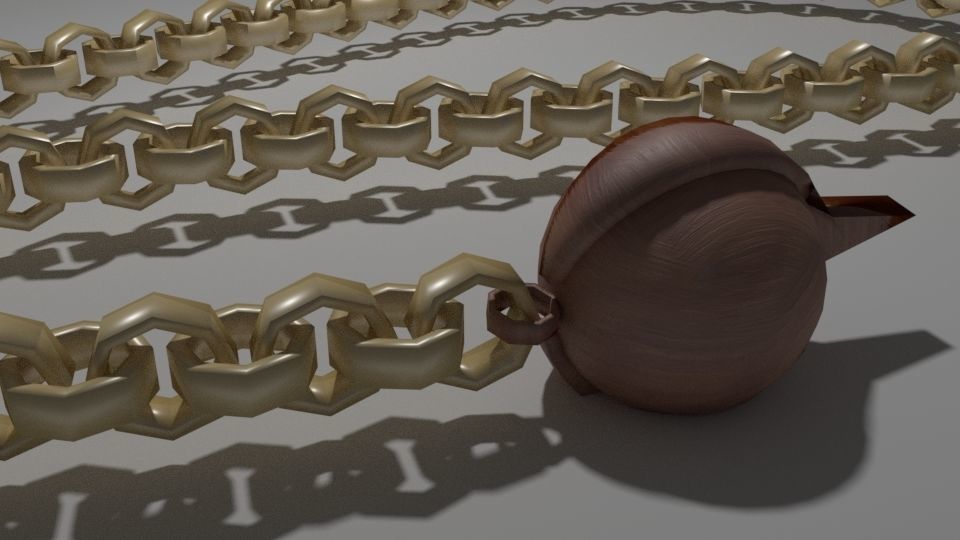 Bloody Reaper chained weapon 3D model | CGTrader