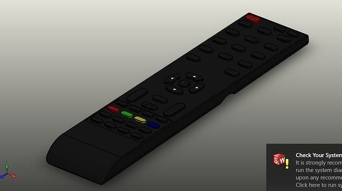 remote control with buttons 3D model | CGTrader
