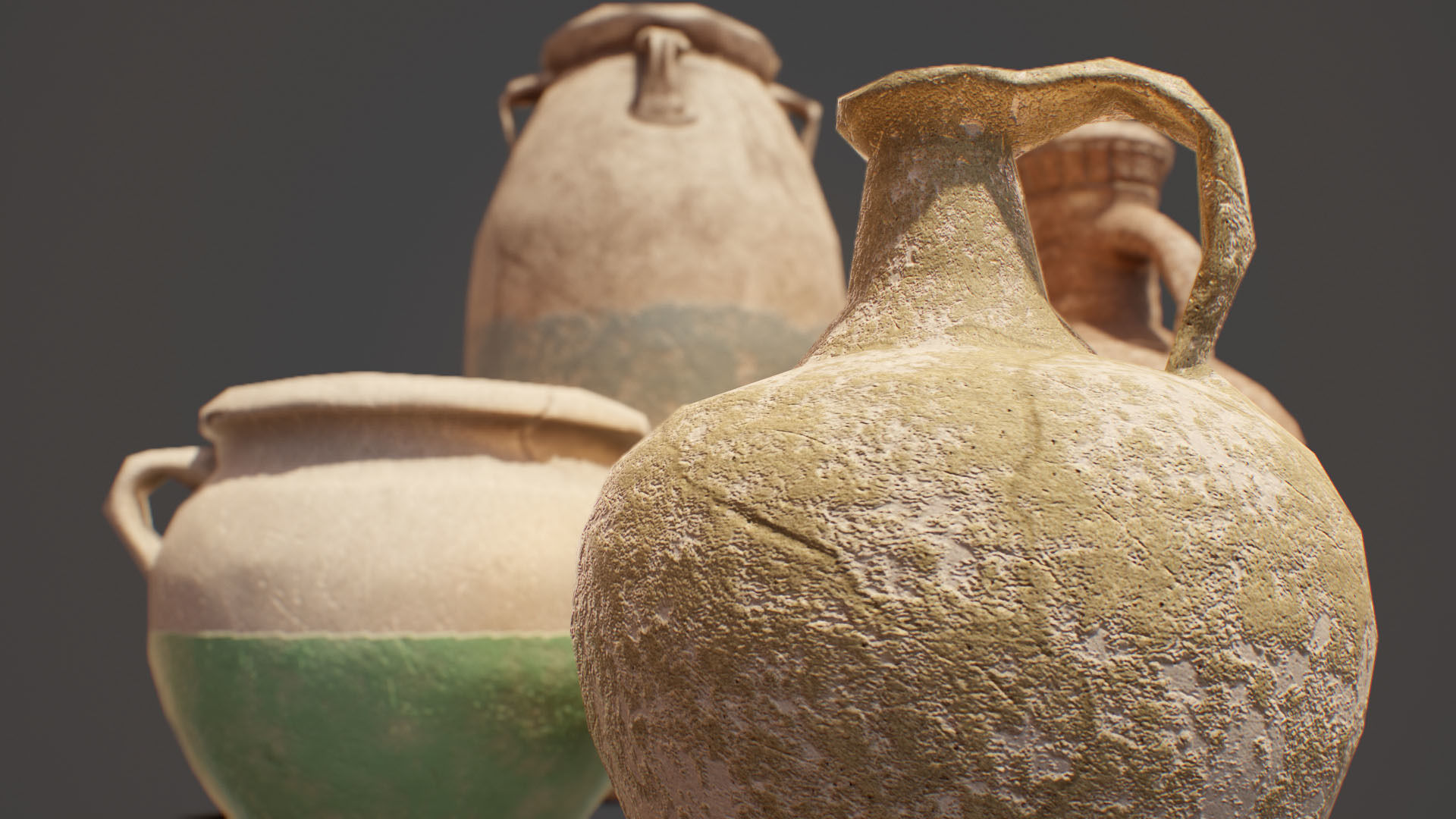 3D model ancient pots Low-poly PBR VR / AR / low-poly | CGTrader