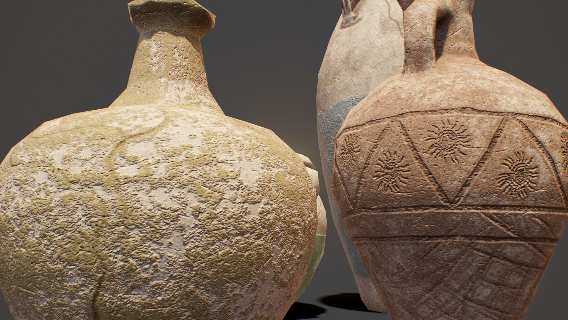 3D model ancient pots Low-poly PBR VR / AR / low-poly | CGTrader