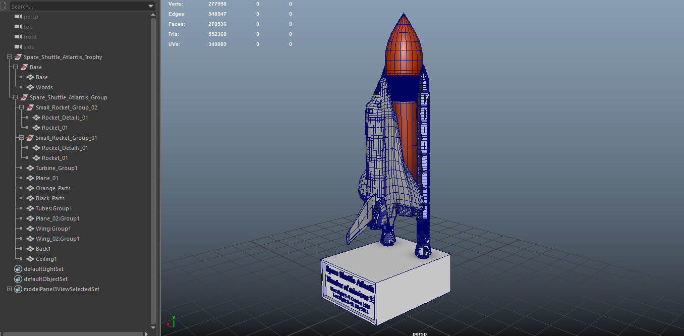 Space Shuttle Atlantis free 3D model | CGTrader