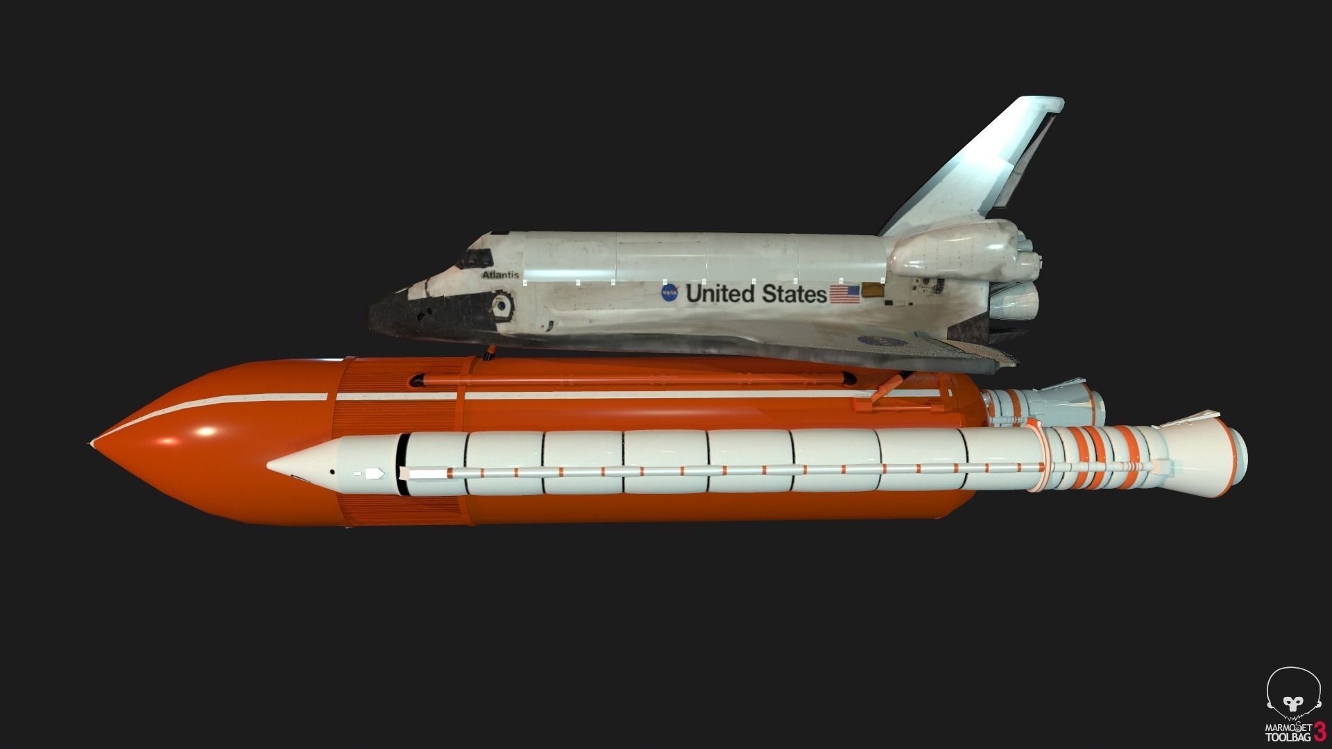 Space Shuttle Atlantis free 3D model | CGTrader
