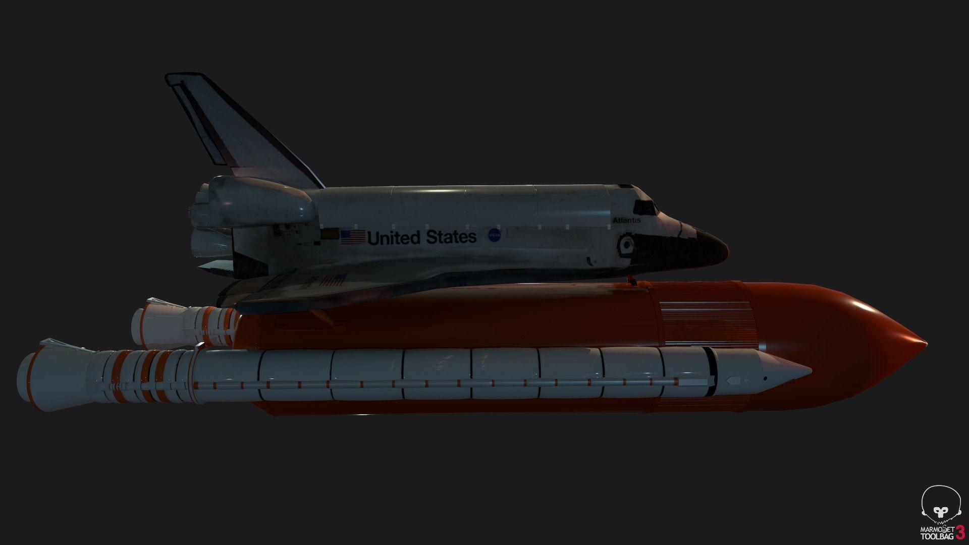 Space Shuttle Atlantis free 3D model | CGTrader