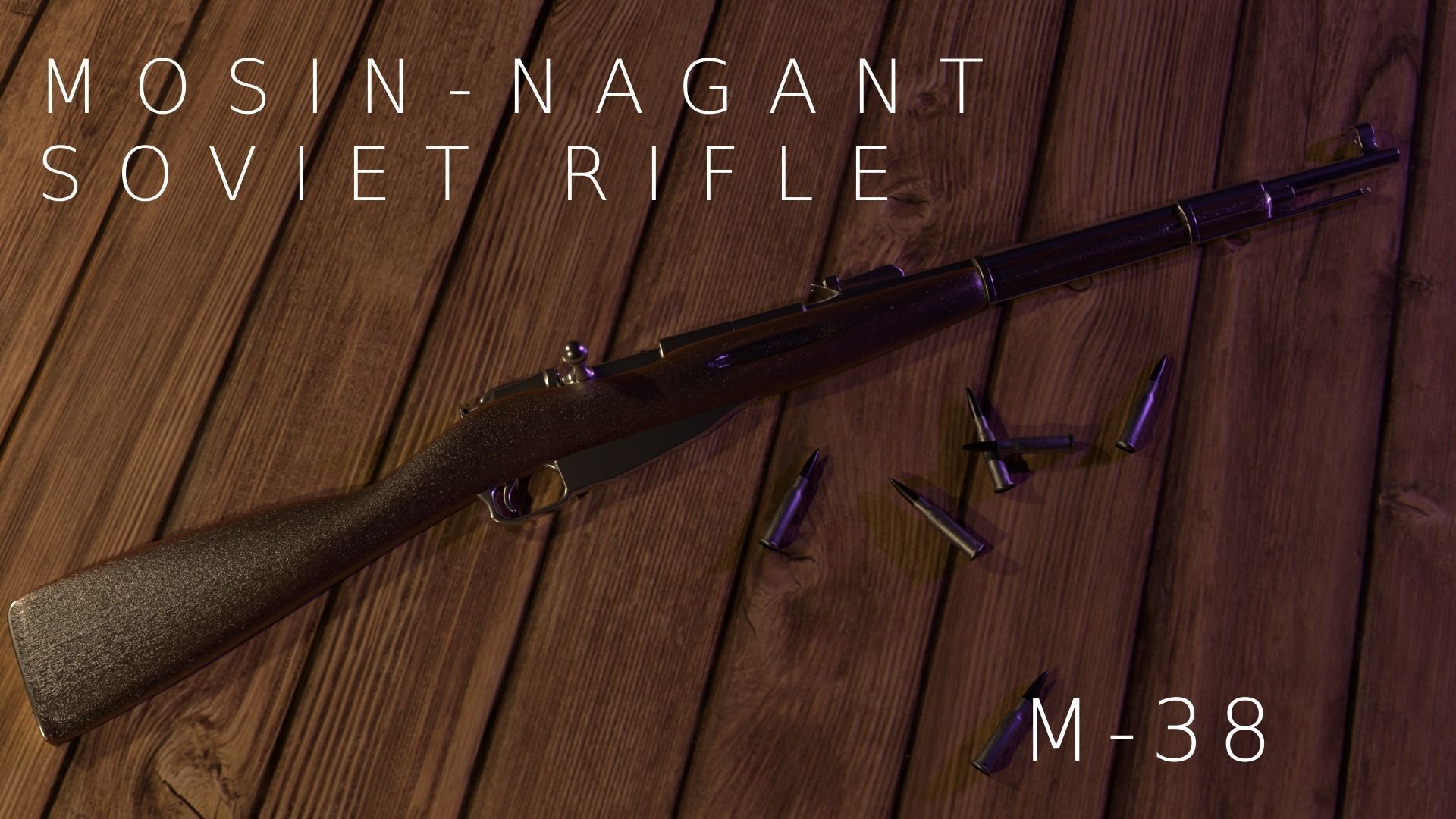 police Mosin-Nagant Soviet M38 Rifle 3D model | CGTrader