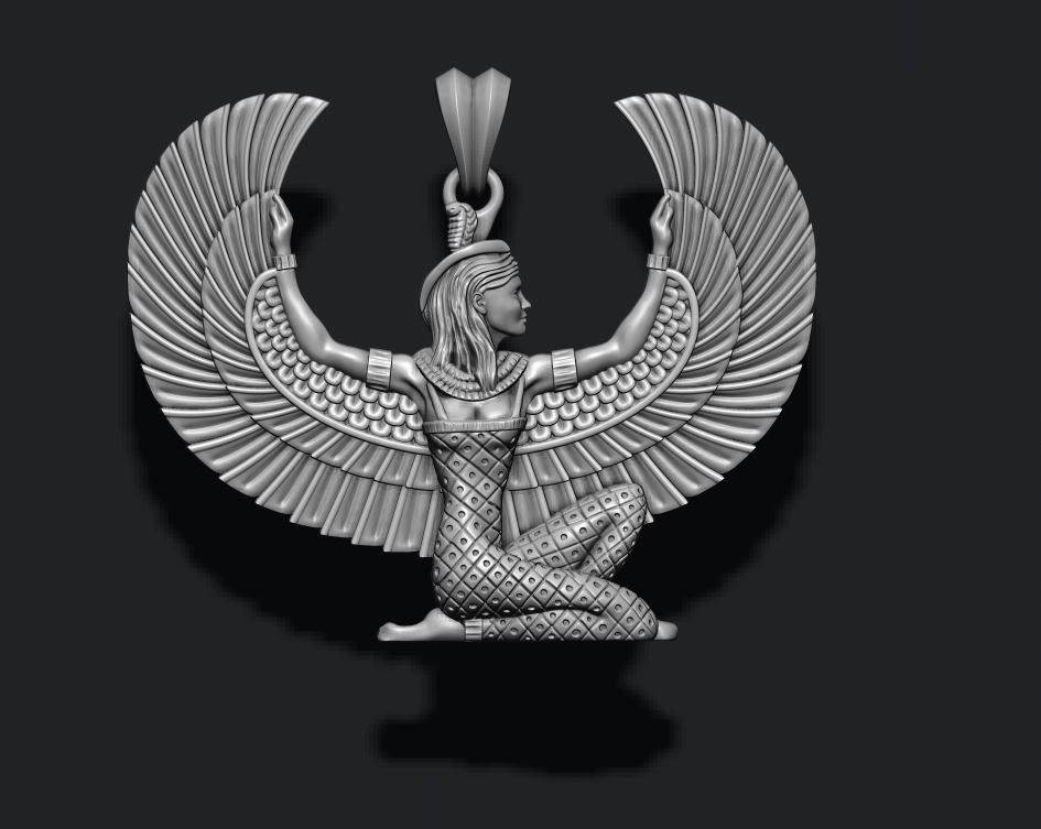 Isis pendant 3D model 3D printable | CGTrader