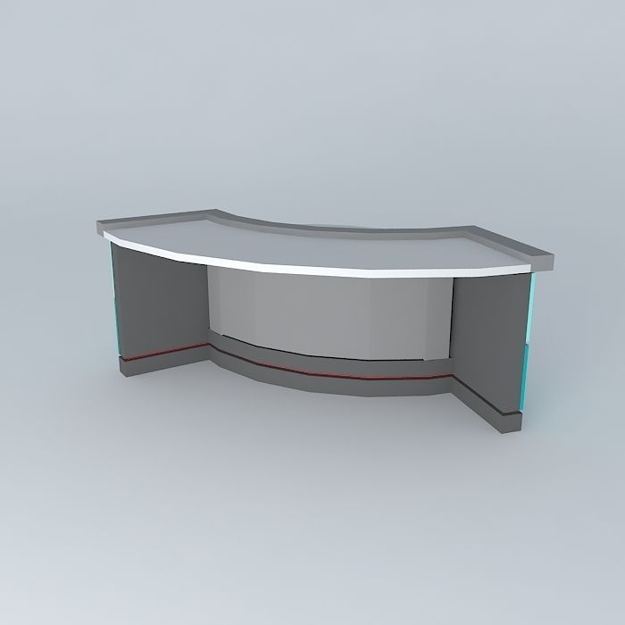Global Local News Desk free 3D model | CGTrader