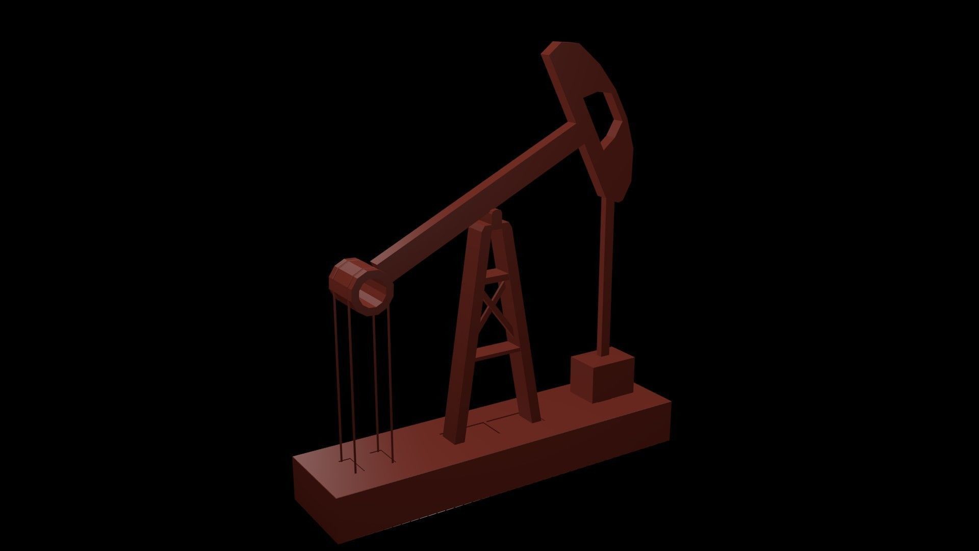 3D model Low poly Oil pump VR / AR / low-poly | CGTrader