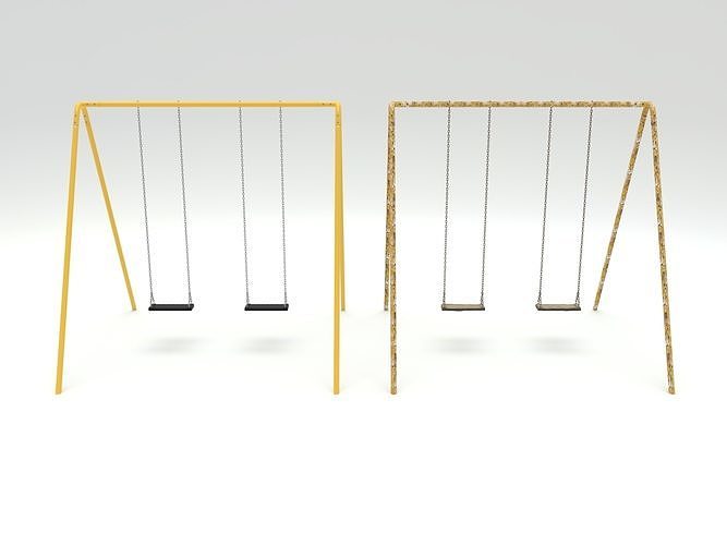 Swing two swings free 3D model | CGTrader