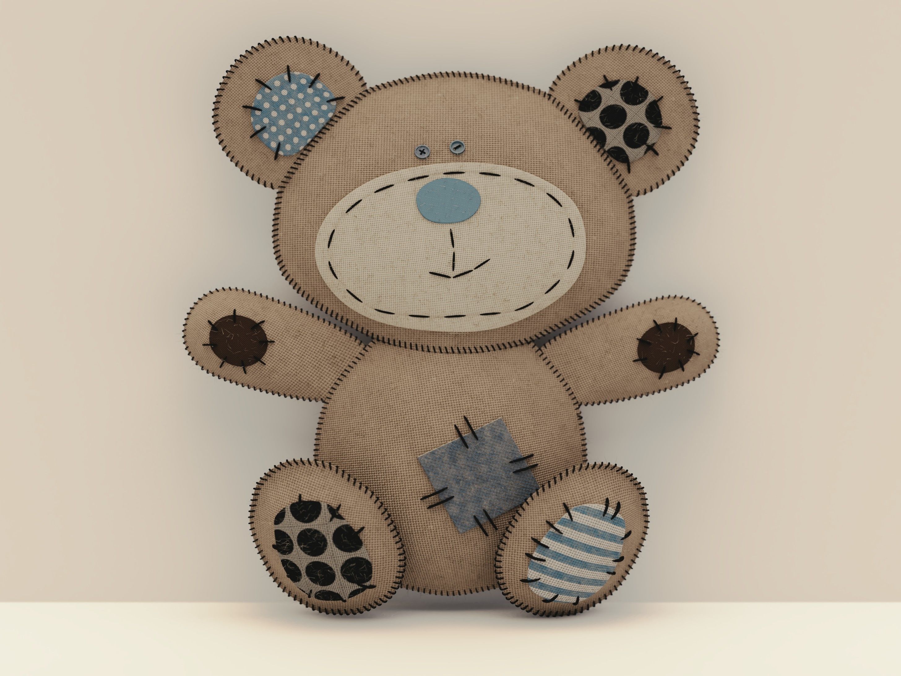Tedy Bear free 3D model | CGTrader