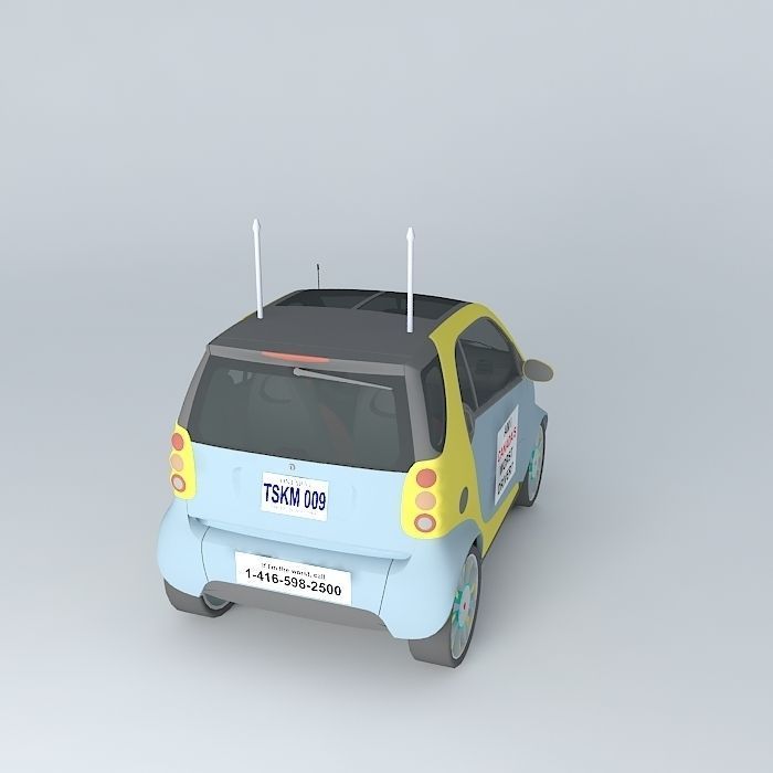 Smart Fortwo Canada Worst Driver 2 free 3D model | CGTrader