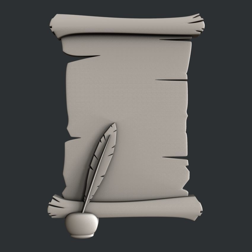 3d STL models for CNC or 3d printer set scroll 3D model 3D printable | CGTrader