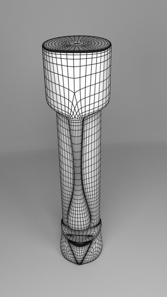 3D model statue tiki VR / AR / low-poly | CGTrader