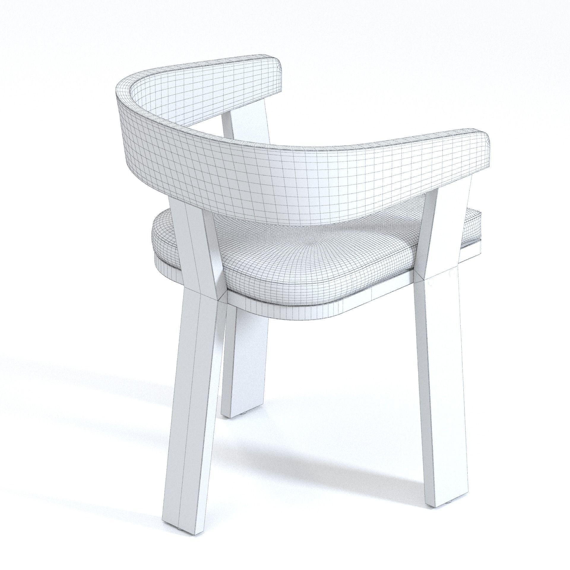 Spin Dining Arm Chair 3D model | CGTrader