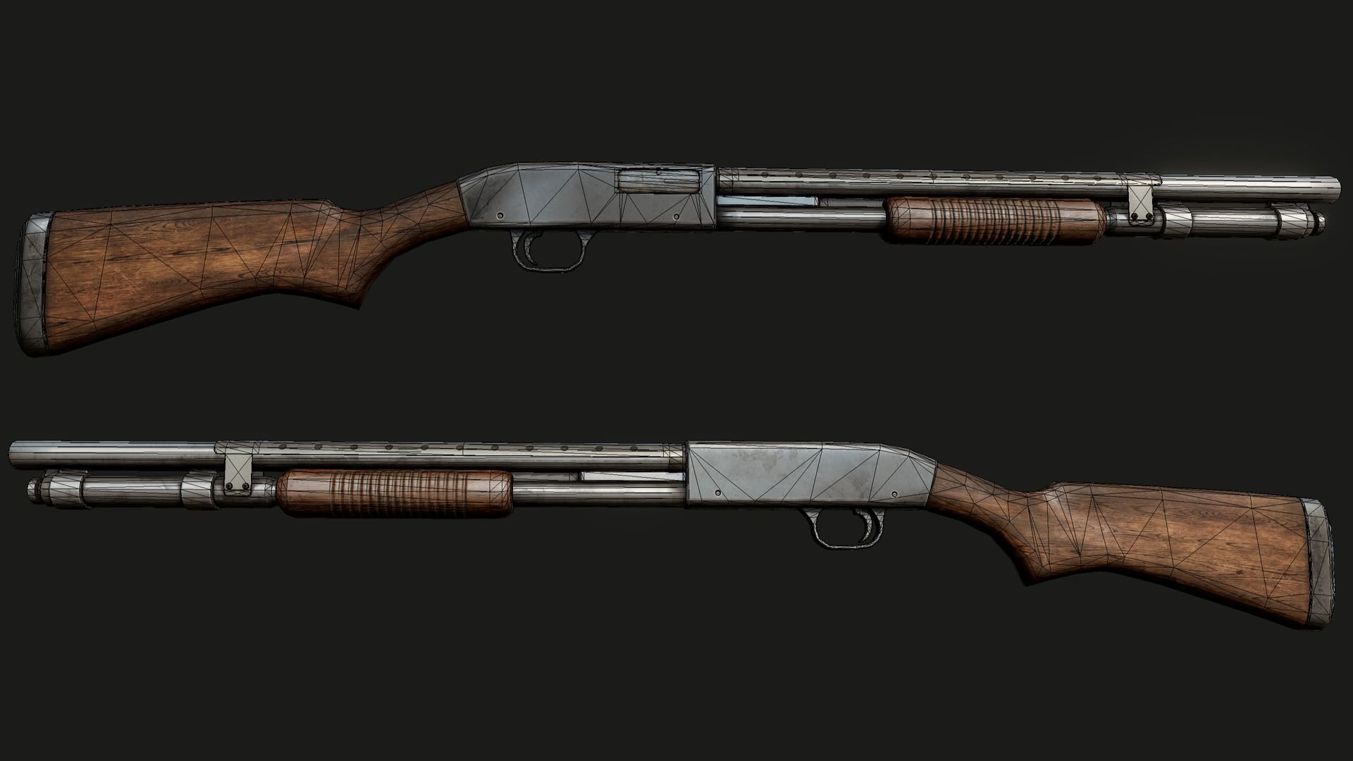 3D model Shotgun M590 PBR VR / AR / low-poly | CGTrader