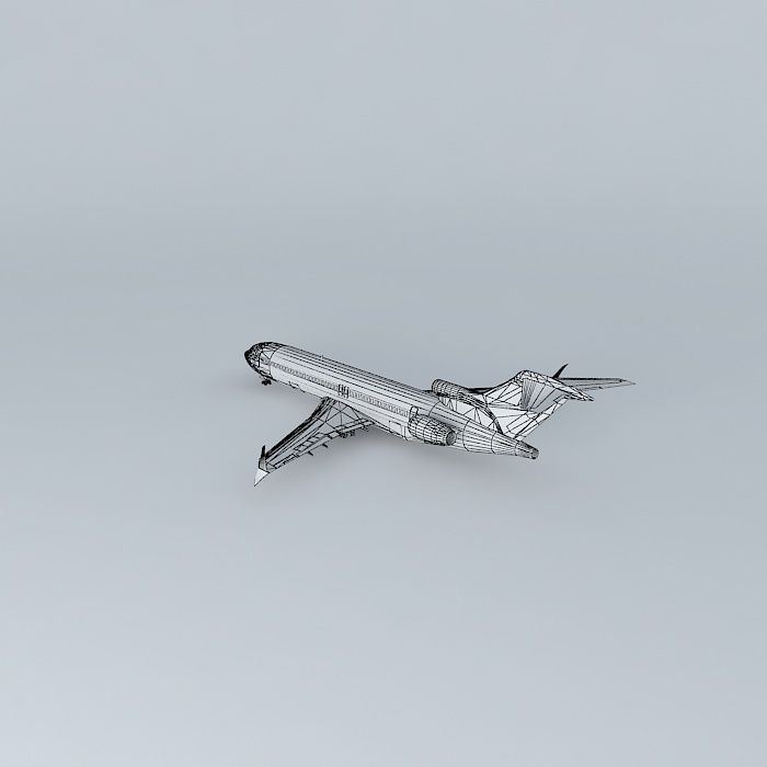Template Boeing 727 2X Fict free 3D model | CGTrader