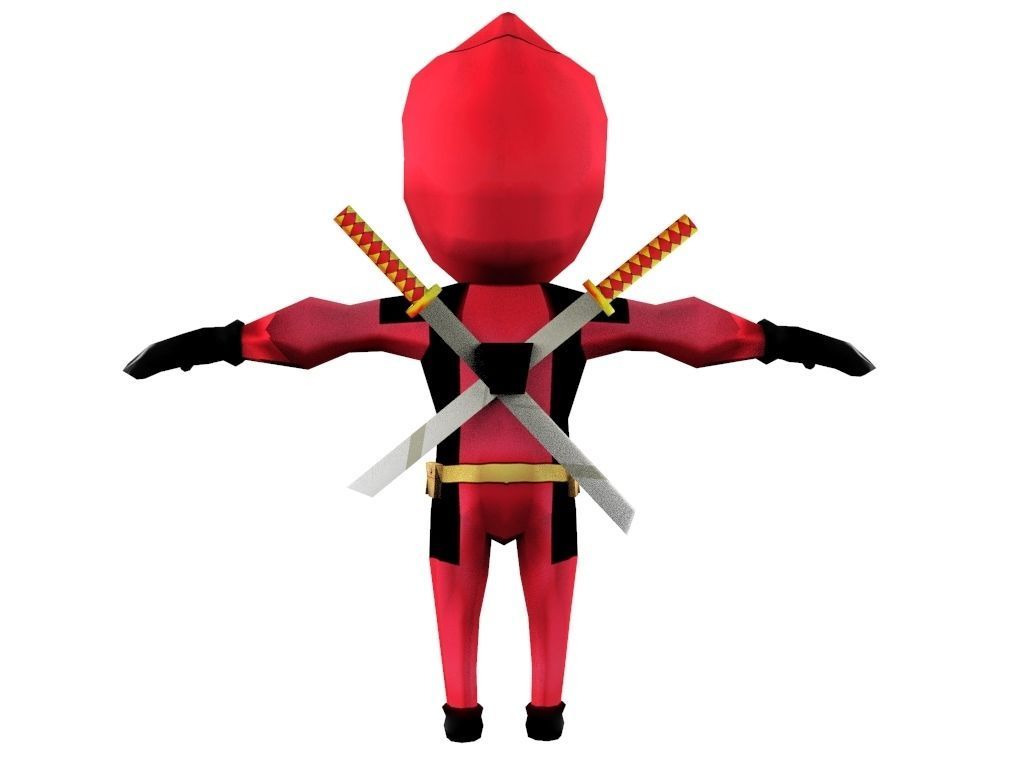 3D model DEADPOOL LOW-POLY 3D MODEL VR / AR / low-poly | CGTrader