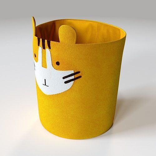 Crate and Barrel Tiger Storage Bin 3D model | CGTrader