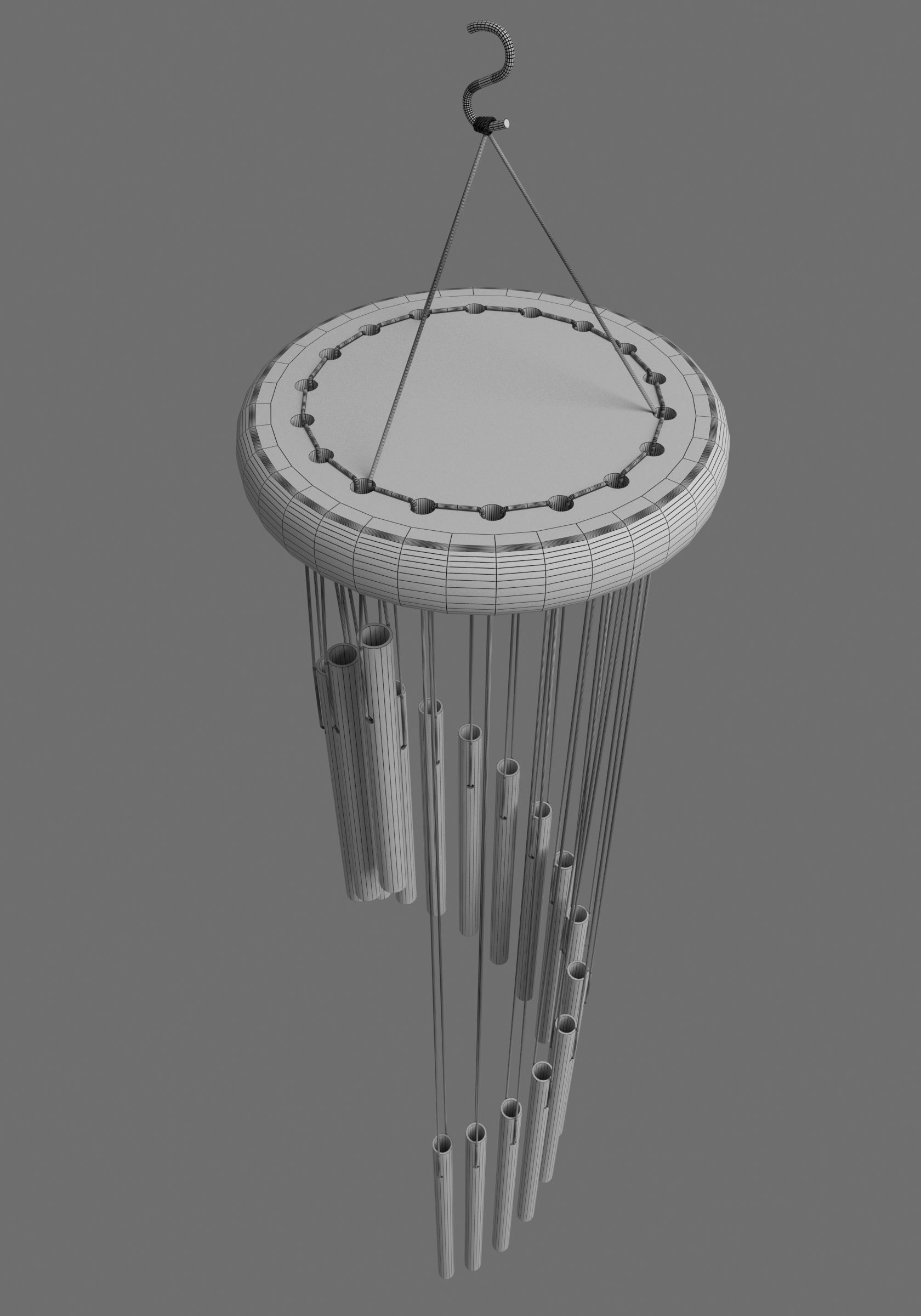 Metal Wind Chime 3D model | CGTrader