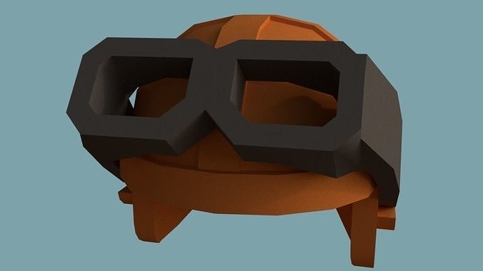 lego pilot helmet free 3D model | CGTrader