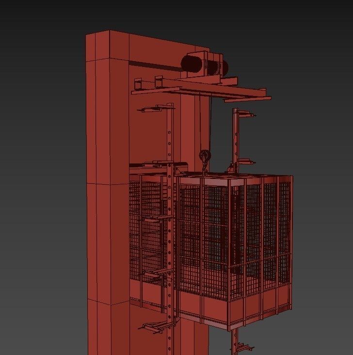 industrial elevator 3D model | CGTrader