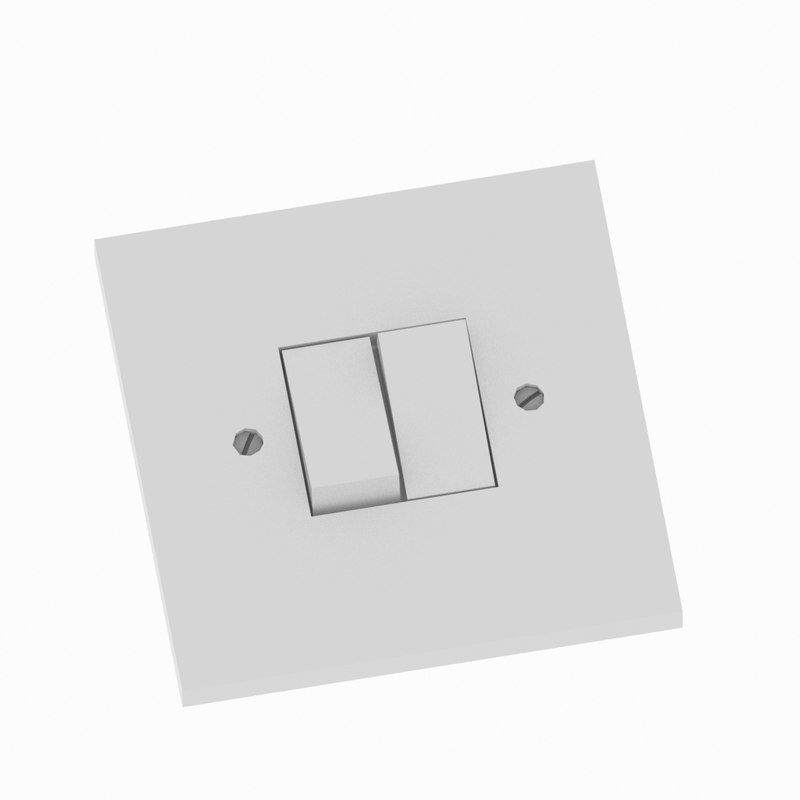 Light switch low-poly free VR / AR / low-poly 3D model | CGTrader