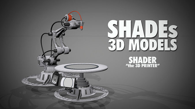 Shader the 3D printer 3D model animated rigged | CGTrader